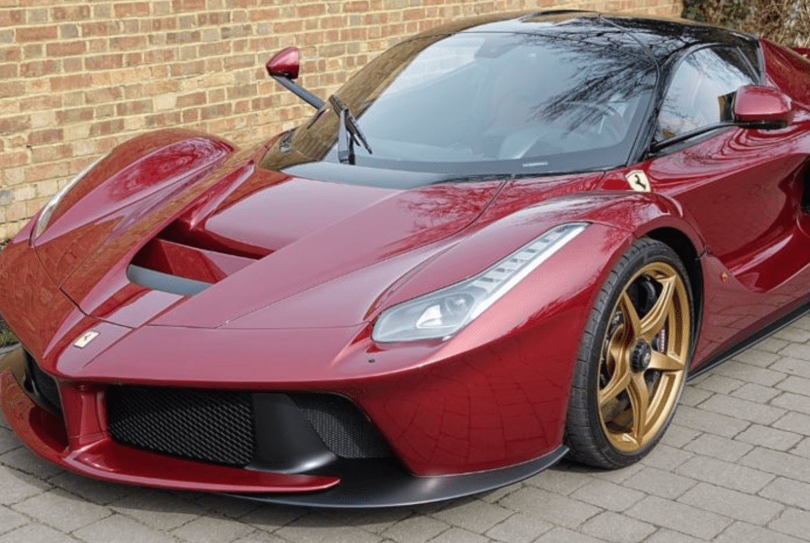 LAFerrari 1/1 dark red.Gold wheels alcantara interior – Agent4Stars.com