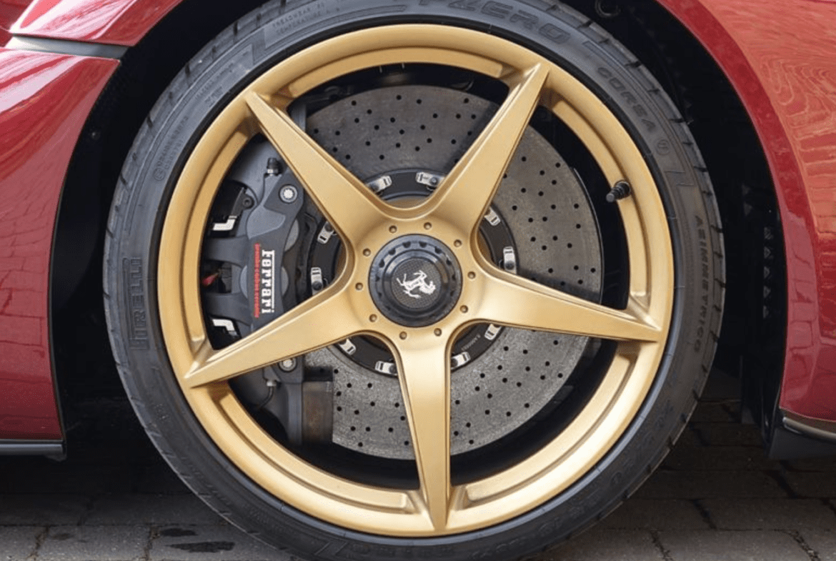 LAFerrari 1/1 dark red.Gold wheels alcantara interior – Agent4Stars.com